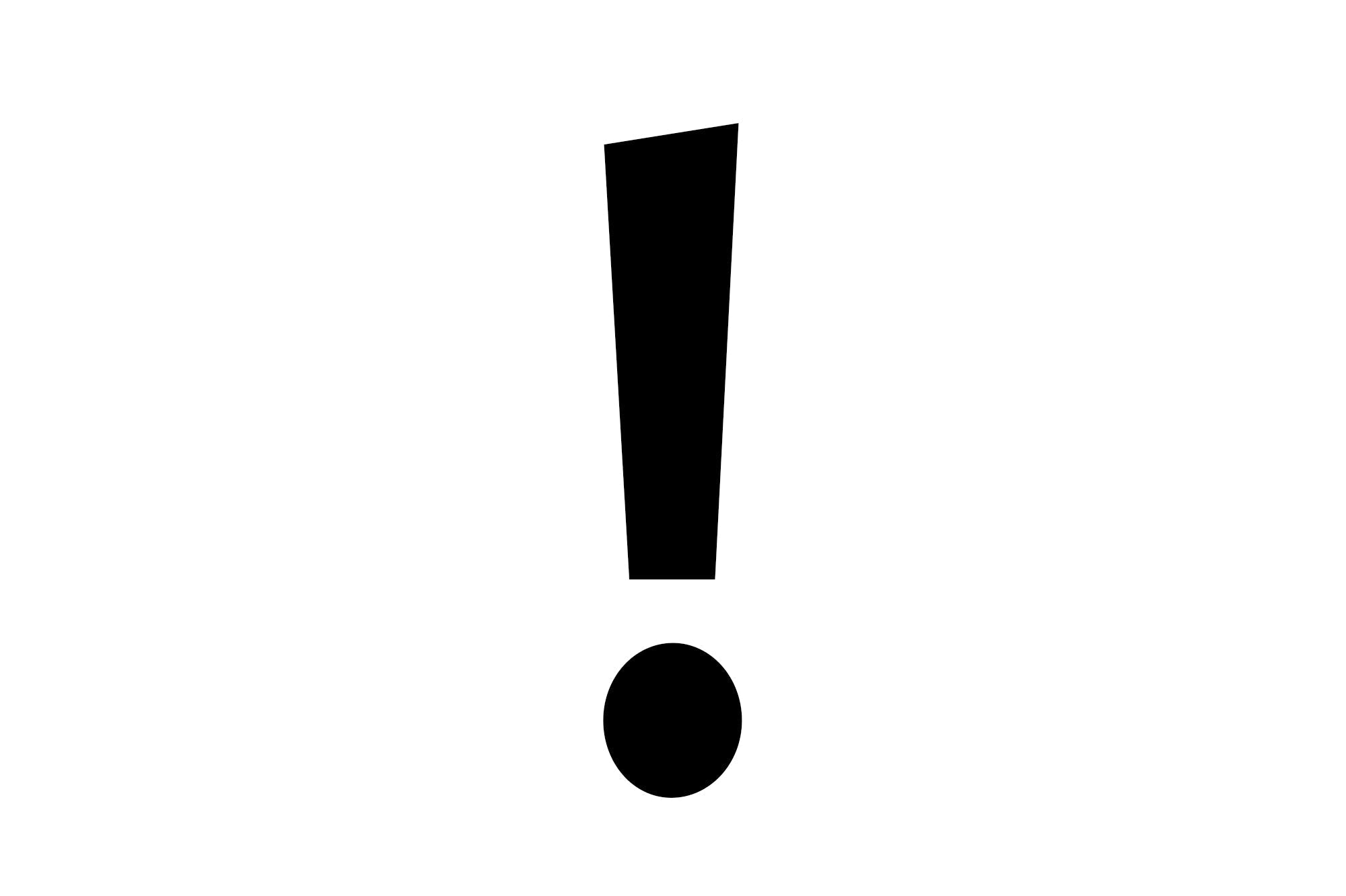 Exclamation Mark – REMO Since 1988